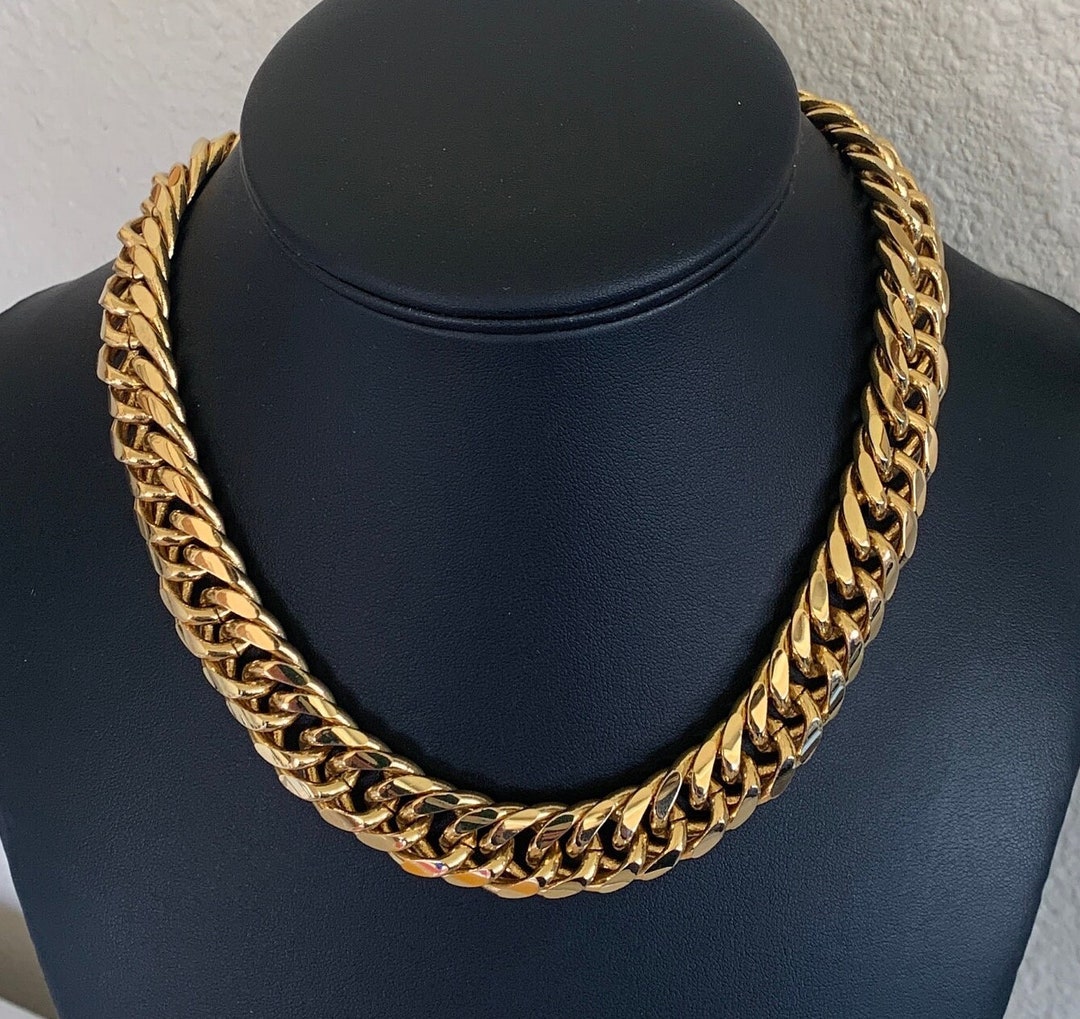 Chunky Heavy Big Link Chain Choker Necklace - Etsy