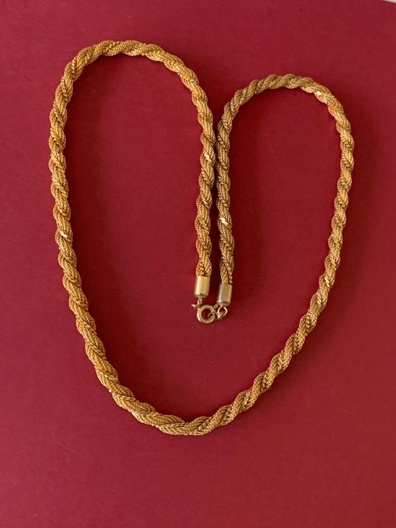 24 inch Long Twisted Mesh Chain Vintage Decorative Ne… - Gem
