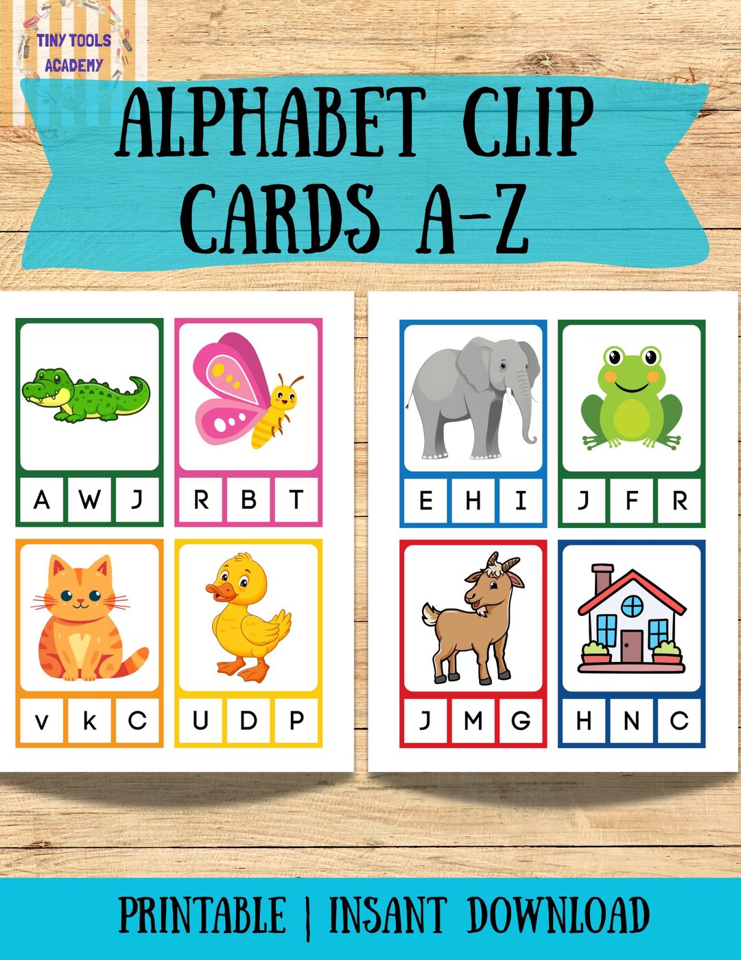 ABC Clip Cards | Alphabet Learning | Fine Motor Skills Activity ...