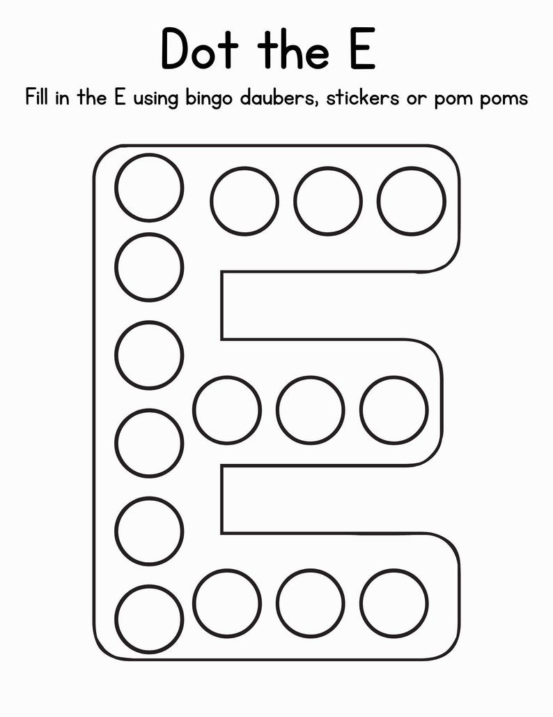 Letter E Activity Pack – Preschool Worksheets, Tracing, Playdough Mats ...