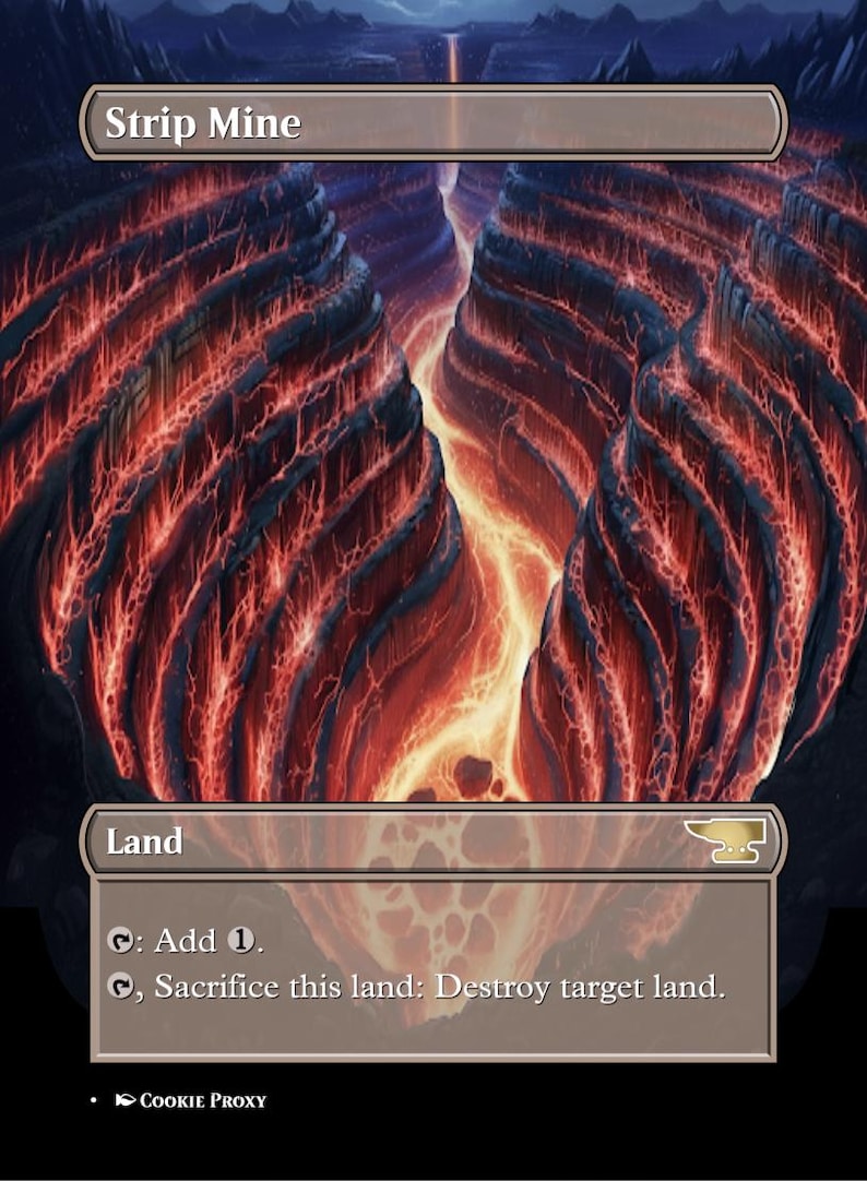 Strip Mine[foil] - MTG Proxy - EDH Land Staple - Commander Land - Etsy