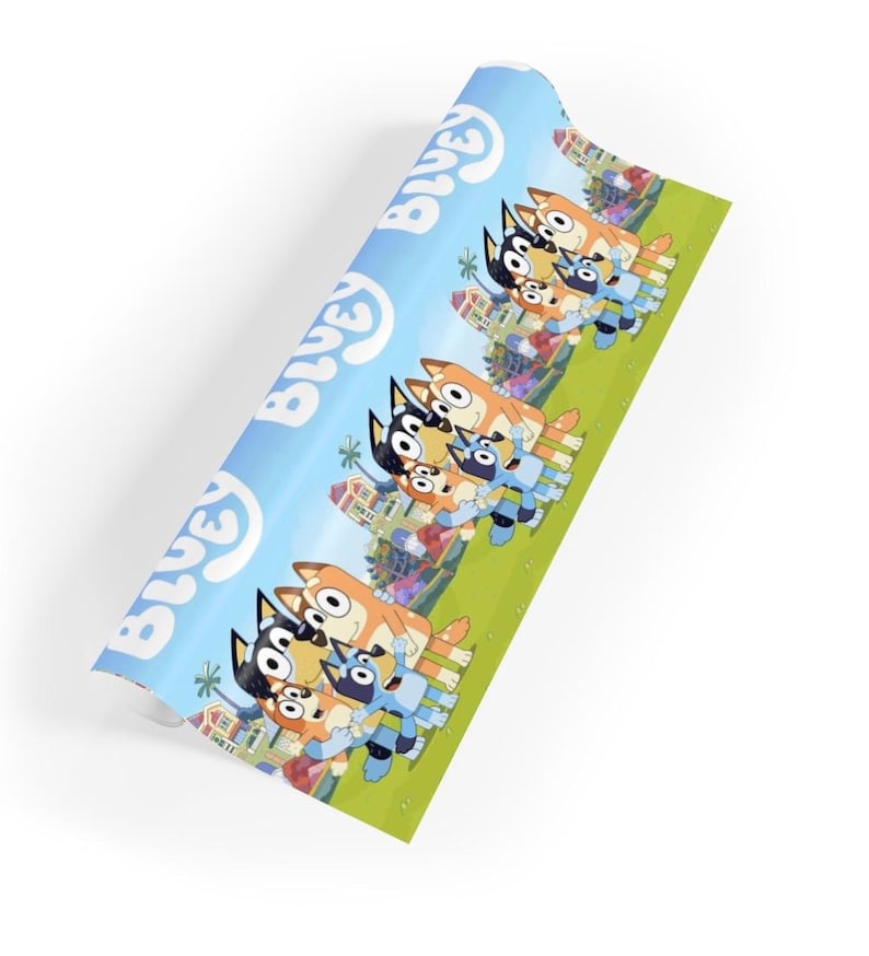 Bluey Gift Wrapping Paper Roll: Birthday, Holiday, Party - Etsy