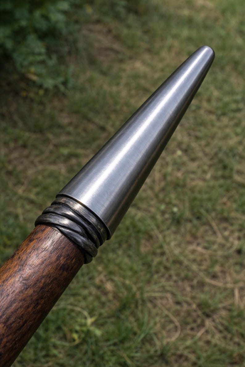 Handcrafted Medieval-inspired Iron Butt Cap | Rustic Metal Craft ...