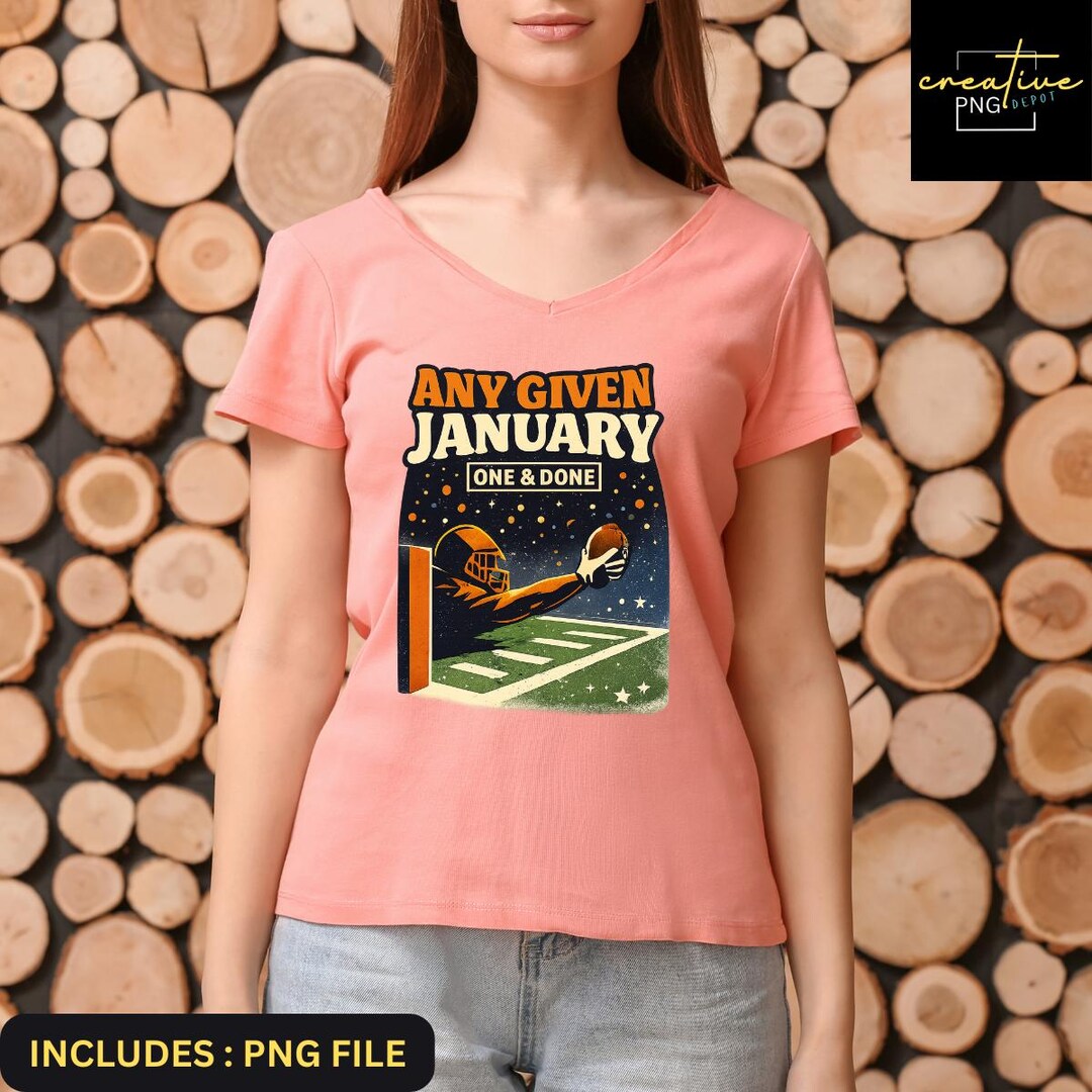 Any Given January Football PNG | Retro Playoffs “one & Done” Vintage ...