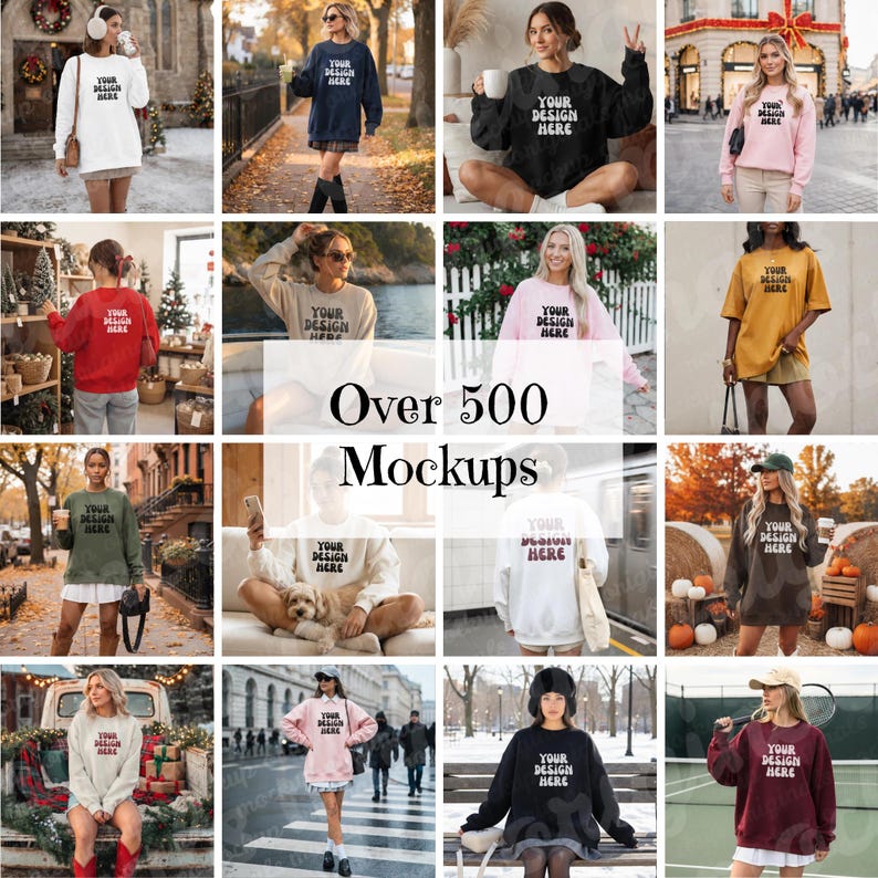 Whole Shop Mockup Bundle, Mega Bundle, Bella Canvas Mockup, Gildan ...