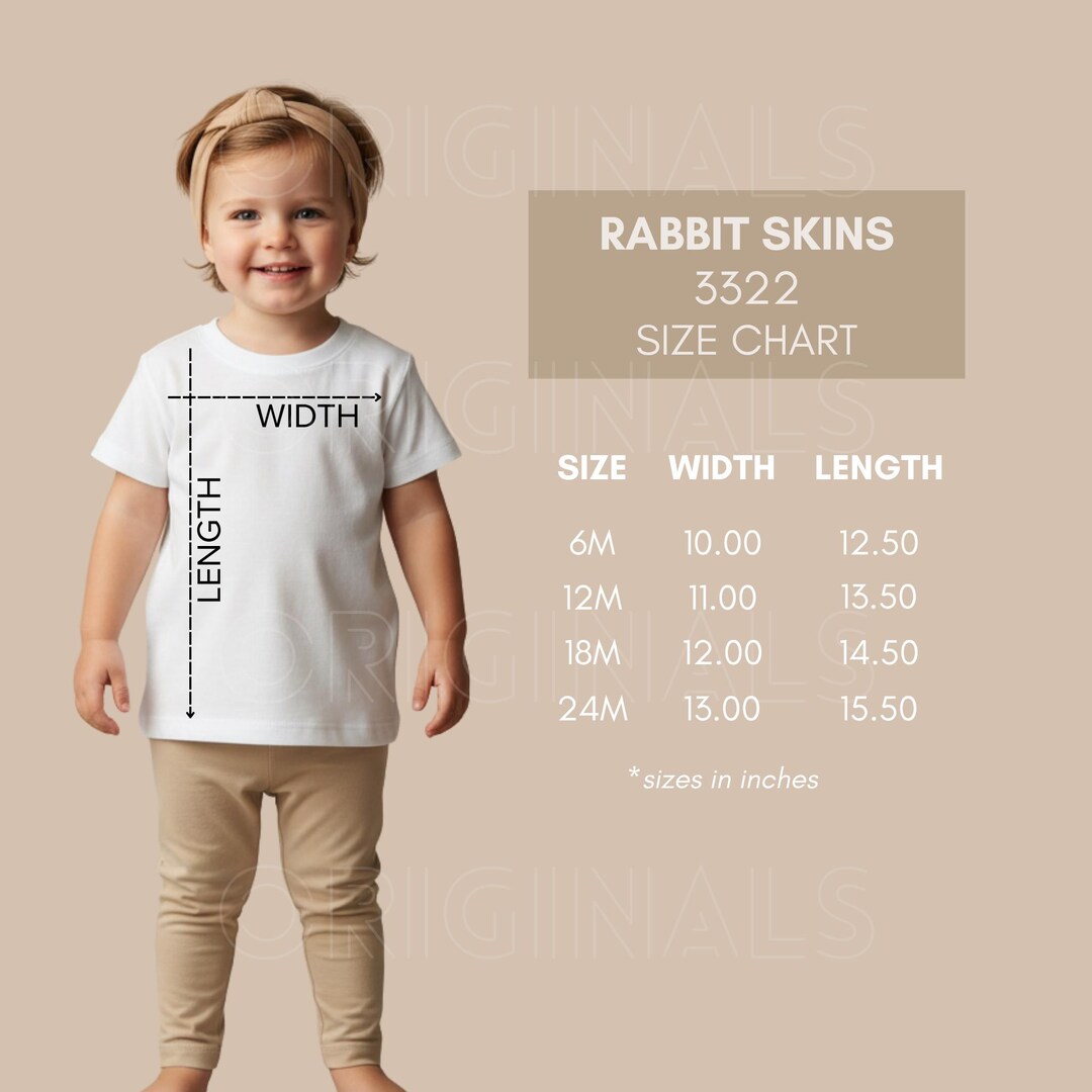 Rabbit Skins 3322 Size Chart, Size Chart, Sizing Chart, Rabbit Skins ...