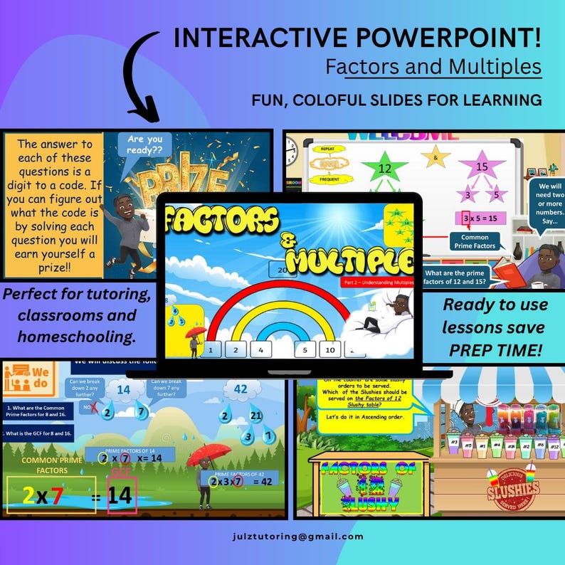 Factors and Multiples - Understanding Factors - Etsy