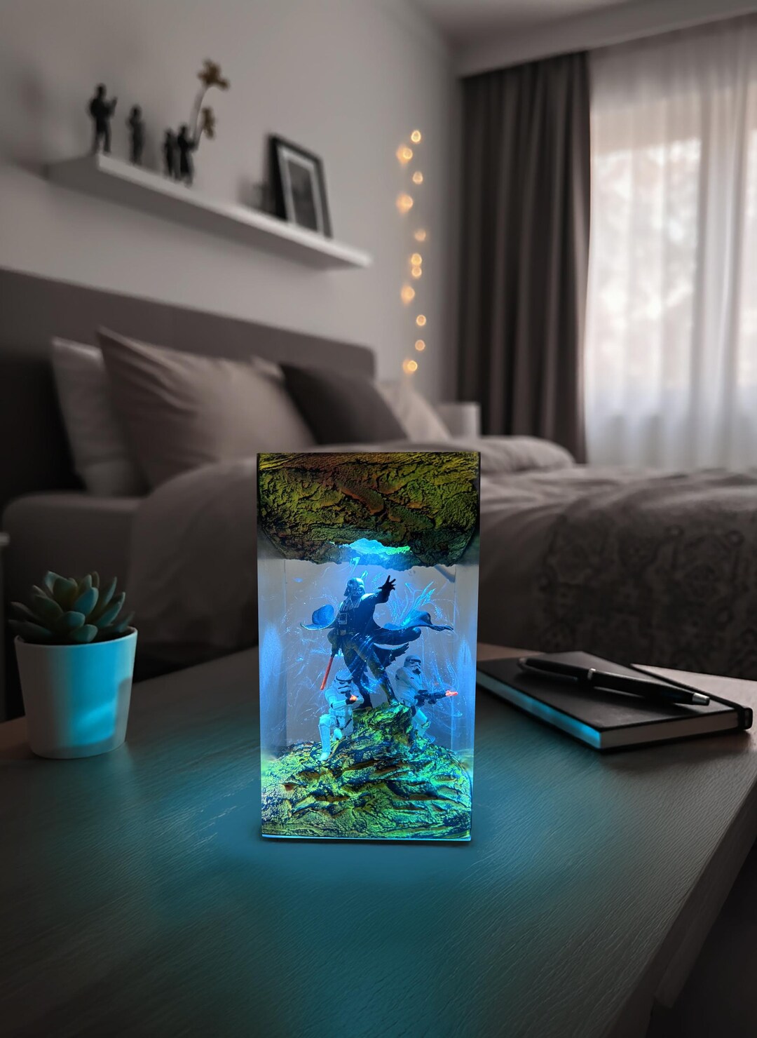 D.art.h V.ader & Stormtroo.pers - Handmade Epoxy Resin Lamp, S.tar W.ar ...