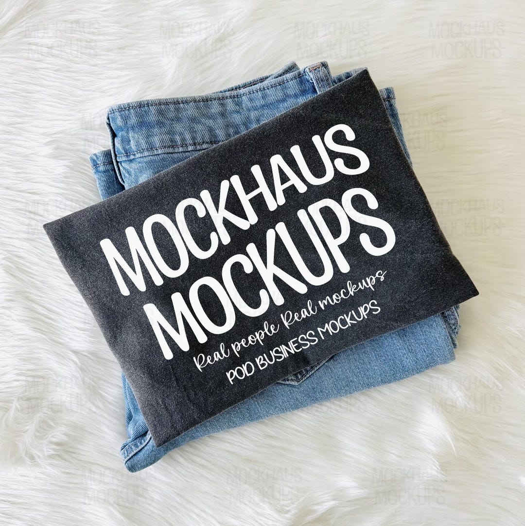 Comfort Colors 3023 CL Pepper Mockup | C1717 Flat Lay Mock-up | Real ...