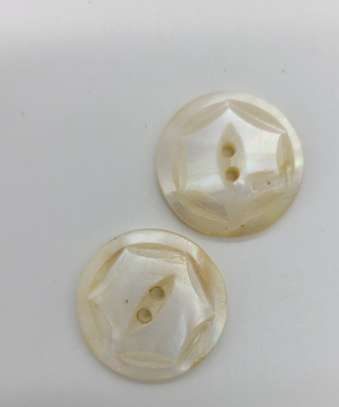 2 Vintage Mop Buttons - Etsy