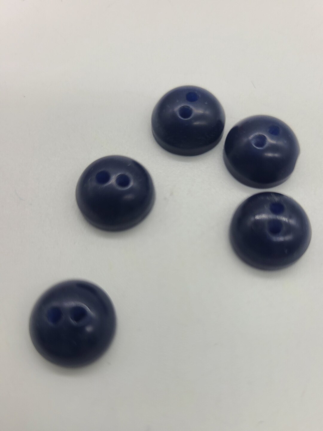 5 Dark Blue Vintage Buttons - Etsy
