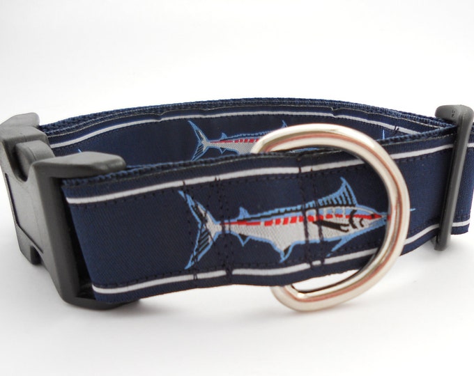 Blue Marlin Fish Dog Collar - Etsy