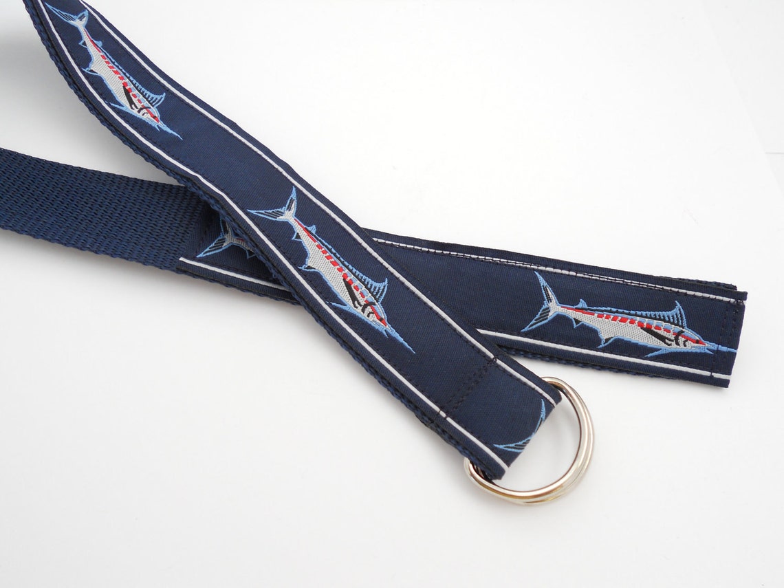 Nautical Boys Belt Blue Marlin Fish - Etsy