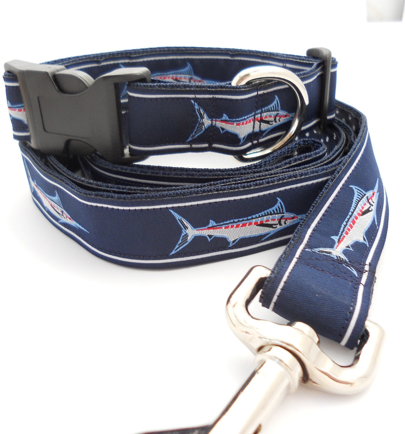 Blue Marlin Fish Dog Collar - Etsy