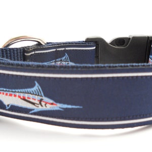 Blue Marlin Fish Dog Collar - Etsy