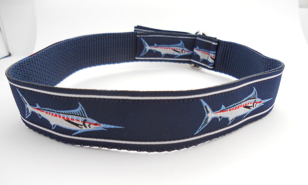 Nautical Boys Belt Blue Marlin Fish - Etsy