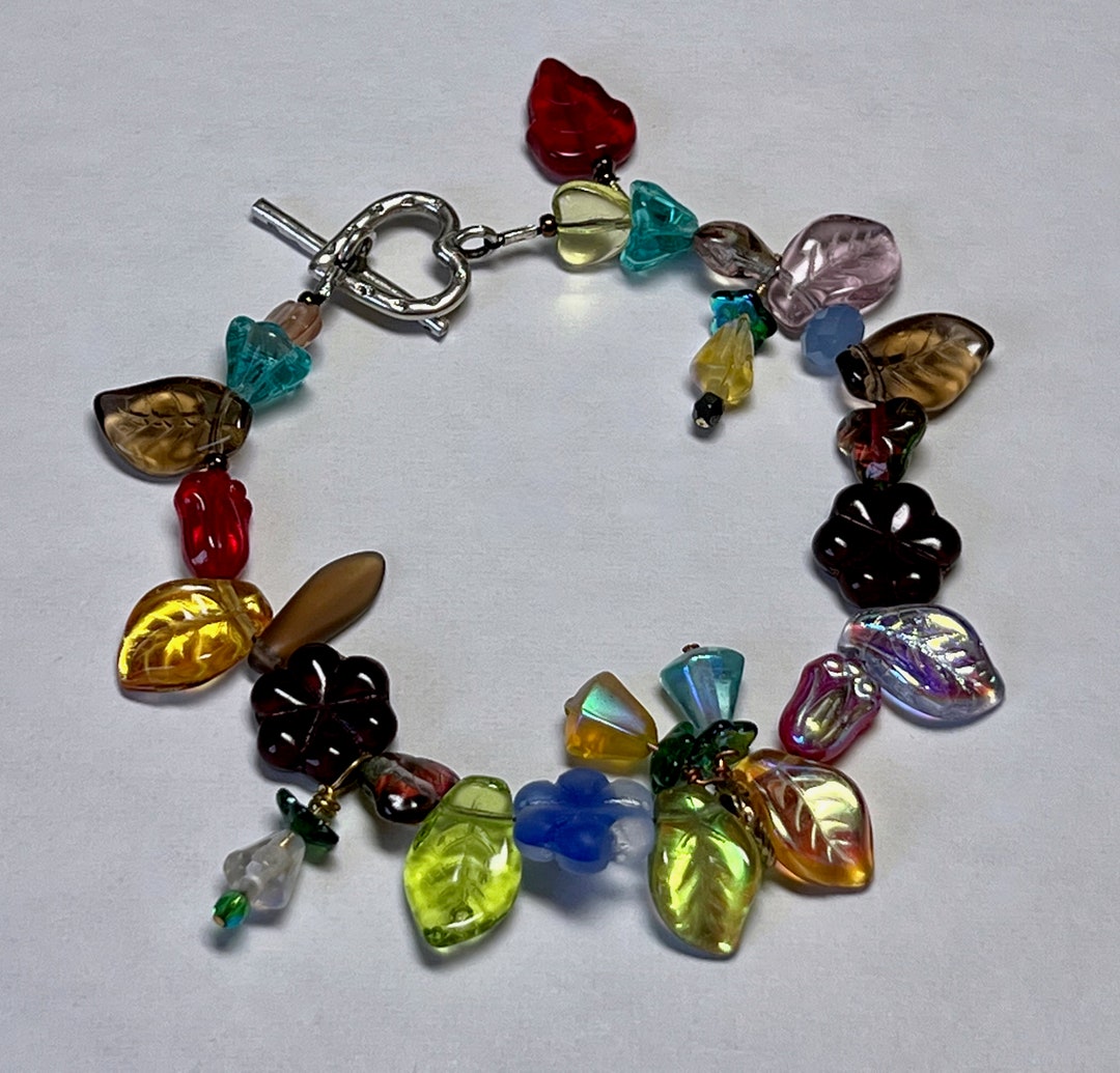 Glass Flower Garden Bracelet: CHARITY DONATION - Etsy
