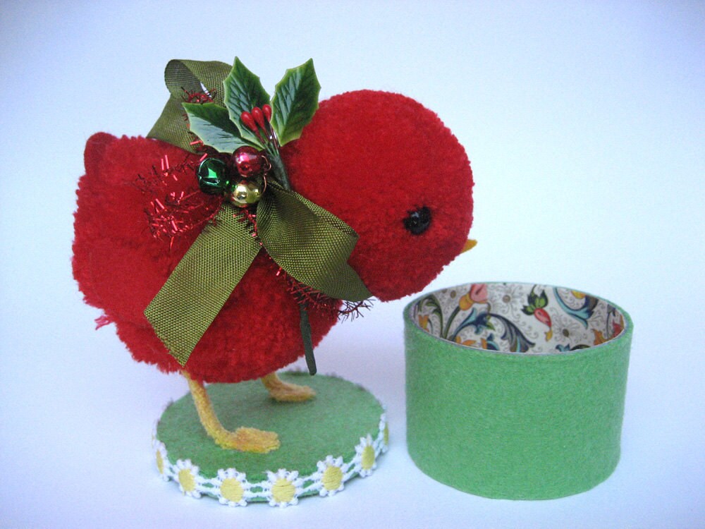 Spring Red Baby Chick - Etsy