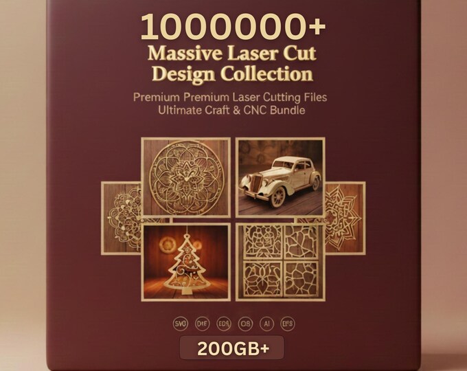 1000000+ Laser Cut Files Bundle, 200GB+ CNC Package, Mega Collection ...