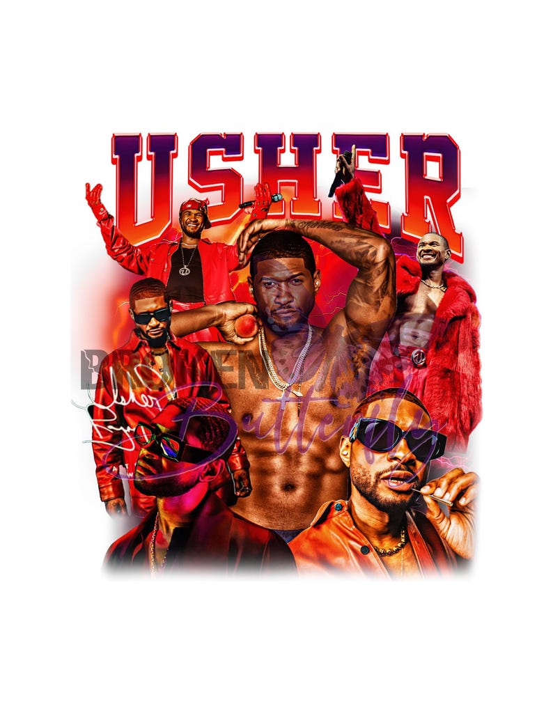 Usher Past, Present, Future Tour Bootleg PNG Image, Exclusive Digital ...