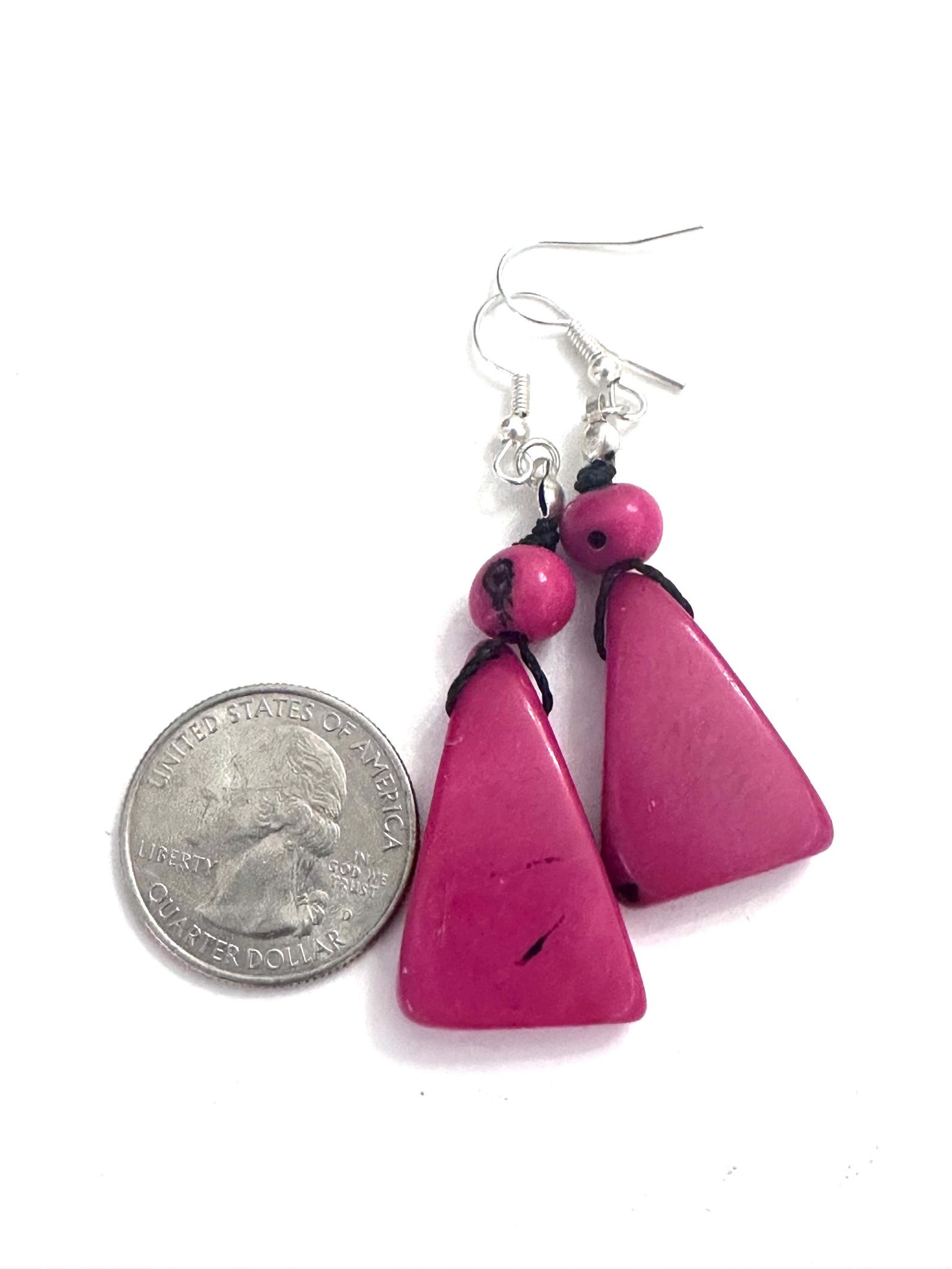 Sliced Tagua Nut Earrings, Boho Chic, Eco-friendly Jewelry, Eco-fashion ...