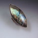 Labradorite Ring- INCREDIBLE Spectrolite- Rainbow Patina- Metal Art ...