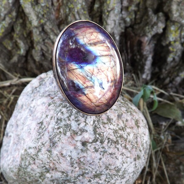 Labradorite Ring - Etsy