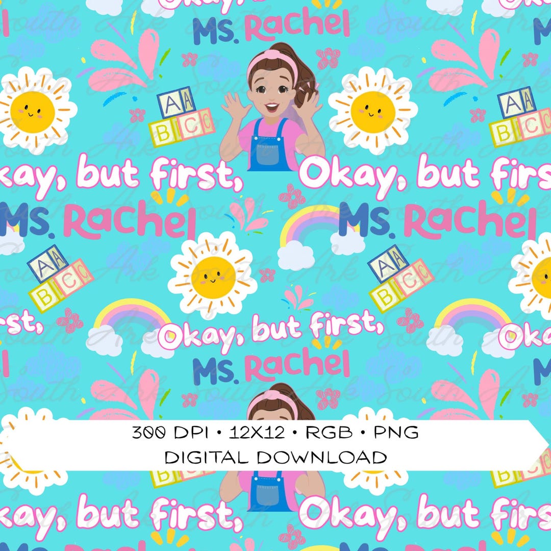 Mrs Rachel Seamless File | Mrs Rachel Print for Fabric | Kids Shows ...