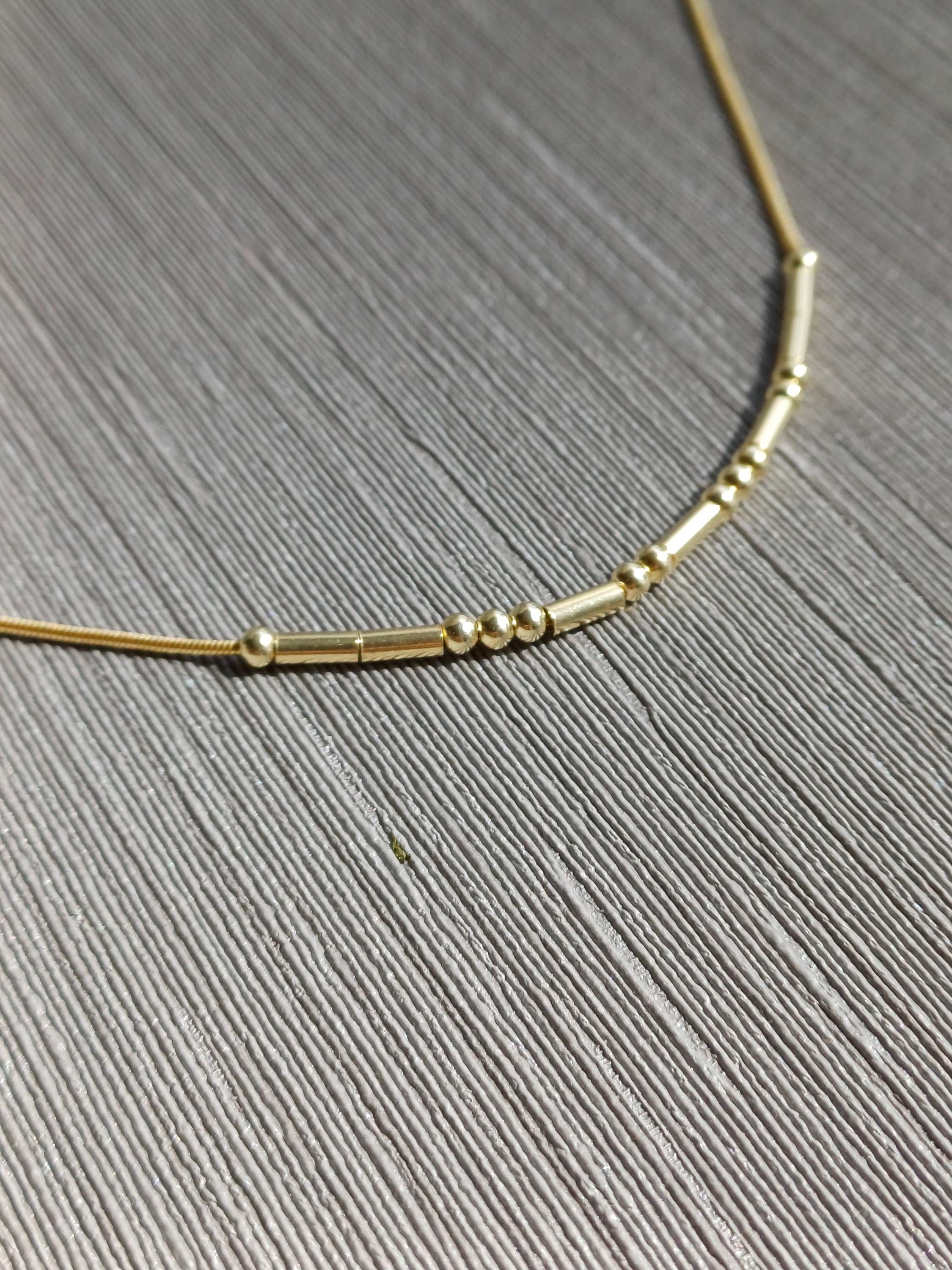 14K Gold Custom Morse Code Necklace | Secret Message Jewelry ...