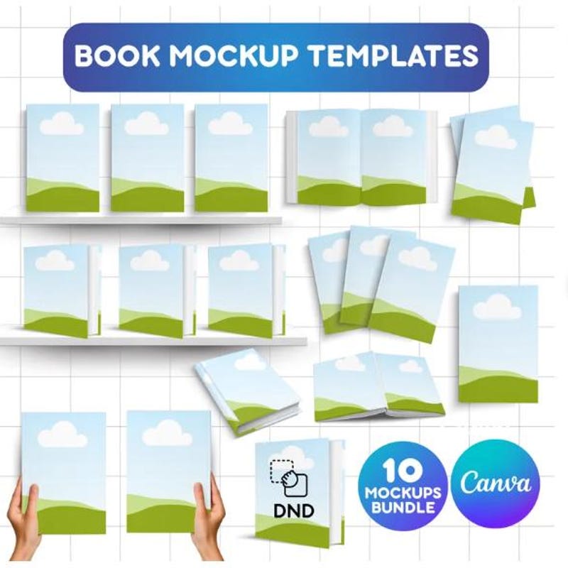 Canva Book Cover Frame - Etsy