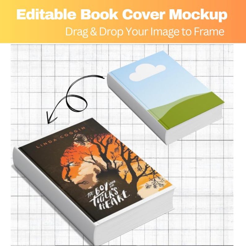 20+ Editable Canva Book Mockups, Book Cover Mock-up, Drag & Drop, Canva ...
