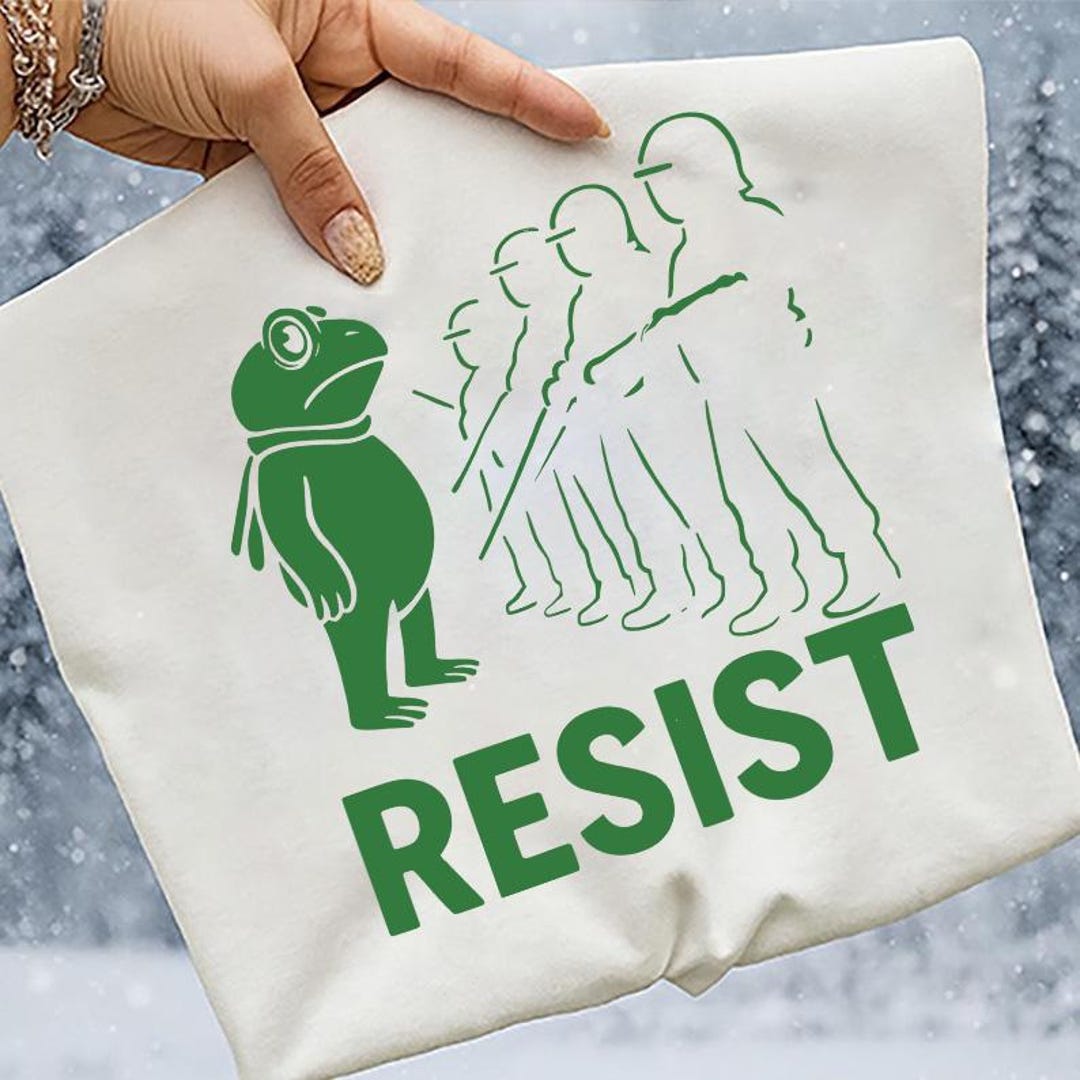 Resist Portland Frog PNG SVG, I Stand With Frog Design, Humor Frog PNG ...