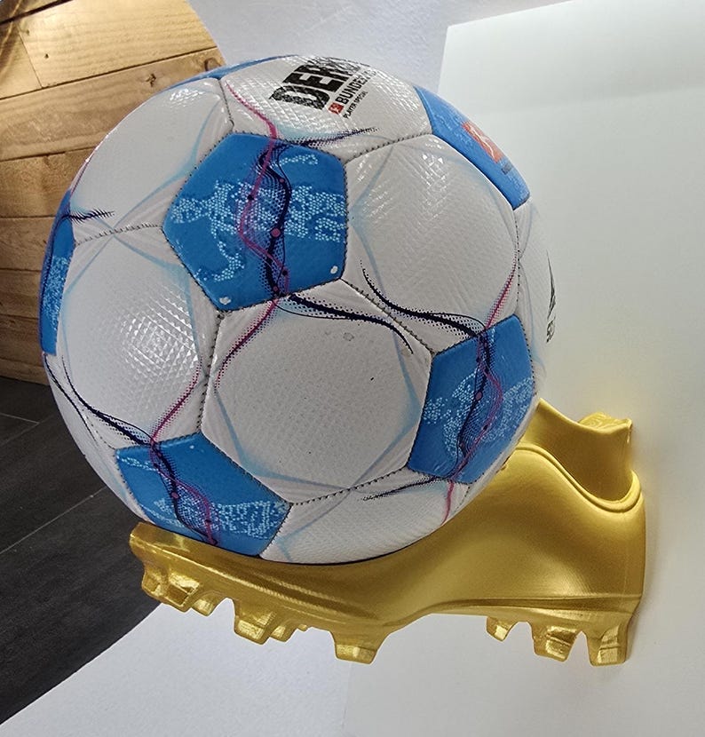 Soccer Ball Holder – Football Wall Mount | 3D Printed Shoe Ball Display ...