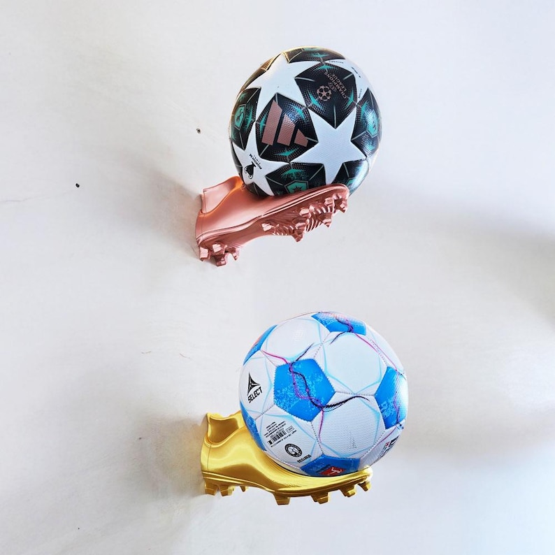 Soccer Ball Holder – Football Wall Mount | 3D Printed Shoe Ball Display ...