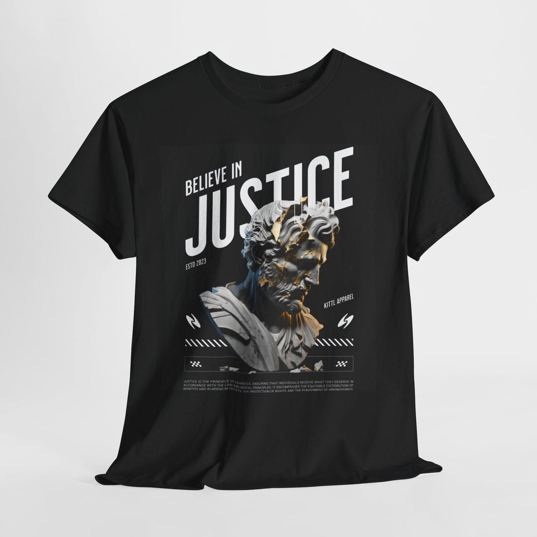 Justice Statement Tee, Graphic Tee, Unisex Cotton Shirt, Social Justice ...