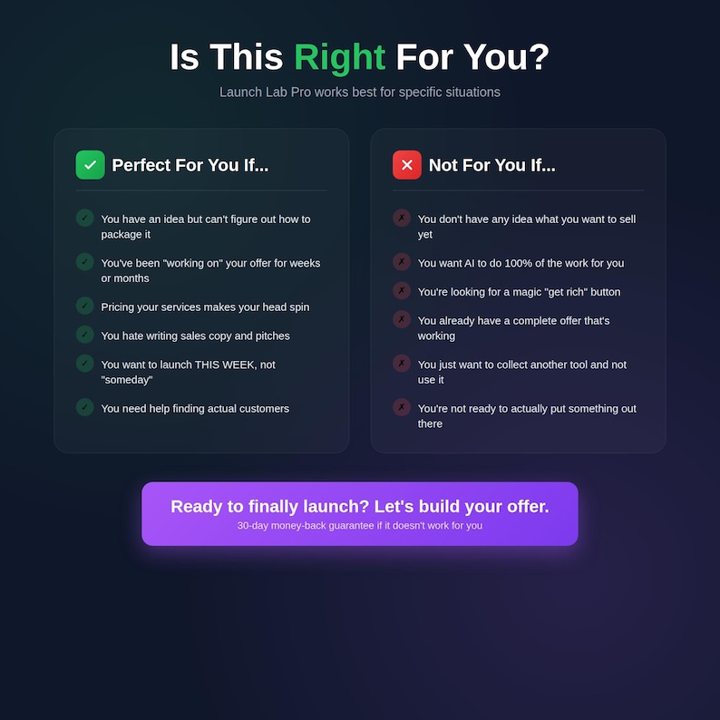 AI Offer Builder | Create Pricing, Sales Copy & Launch Plan in 30 ...