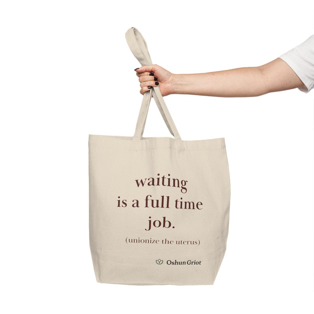 Infertility Humor Tote Bag | IVF and Fertility Journey Gift - Etsy