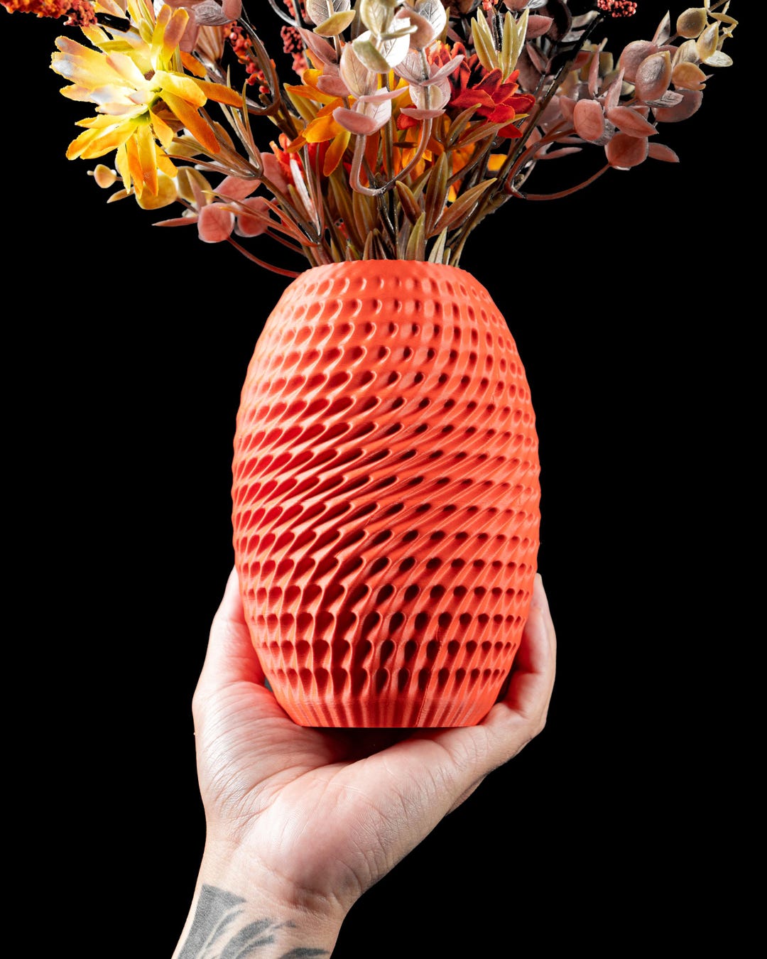 Flower Vase 3D Printed | Parametric Design | Modern Home & Office Decor ...