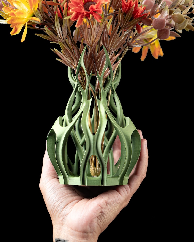 Flower Vase 3D Printed | Parametric Design | Modern Home & Office Decor ...
