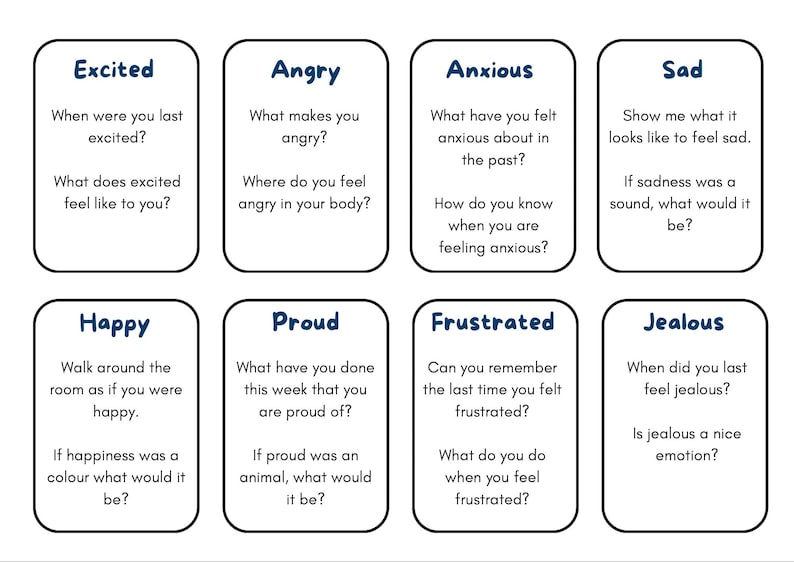 Printable Feelings Wheel: Emotion Flashcards & SEL Discussion (PDF ...