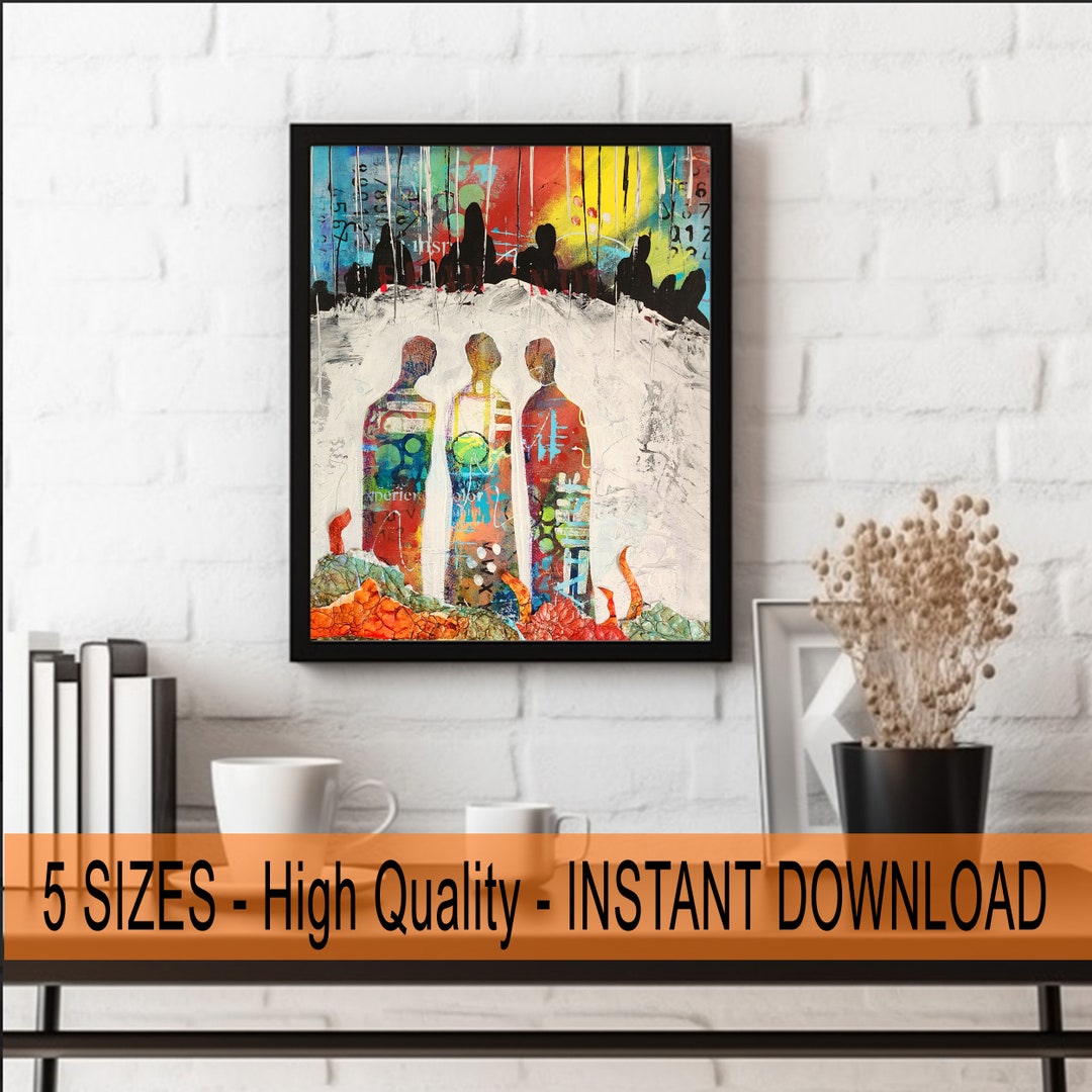 Fear Not Printable, Instant Download, Christian Art, Prophetic, Fiery ...