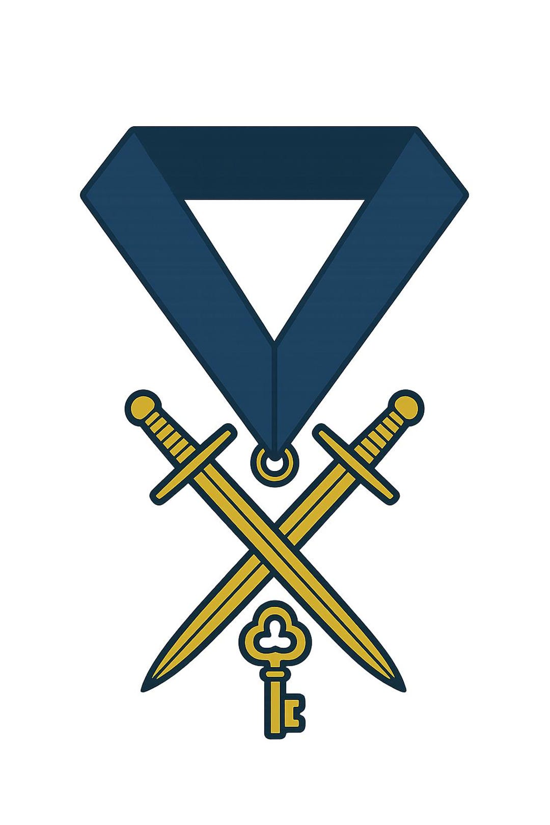 Inner Guard Jewel – Masonic Swords & Key Emblem PNG | 1024×1536 Digital ...