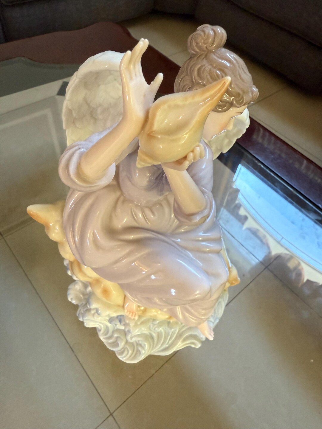 Angel Figurine O'well Grandeur Noel Collection Porcelain ” Lavander” - Etsy