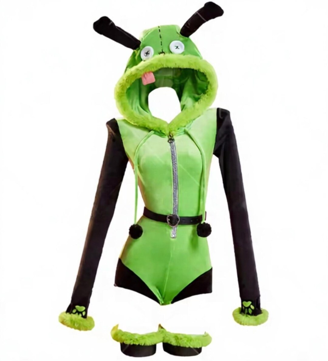 GIR Invader Zim Costume for Women | Green Alien Bodysuit Cosplay ...