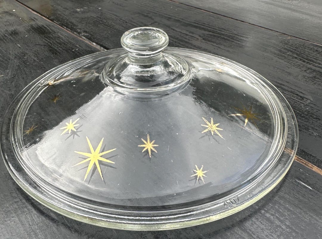 Vintage Starburst Pyrex Glass Lid - Etsy