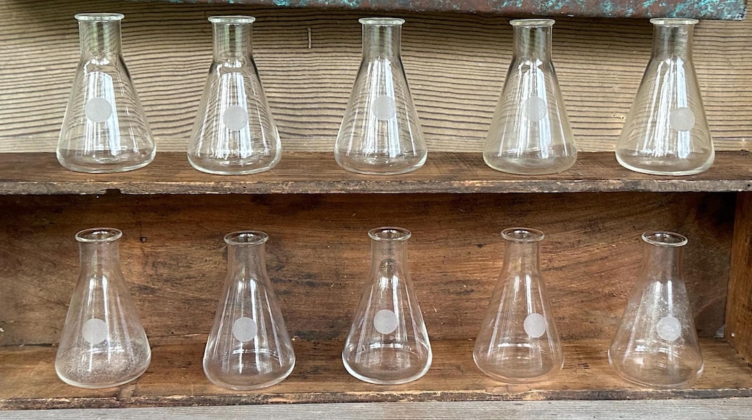 Vintage Pyrex 50 ML Mini Narrow Neck Beakers Set of Ten - Etsy