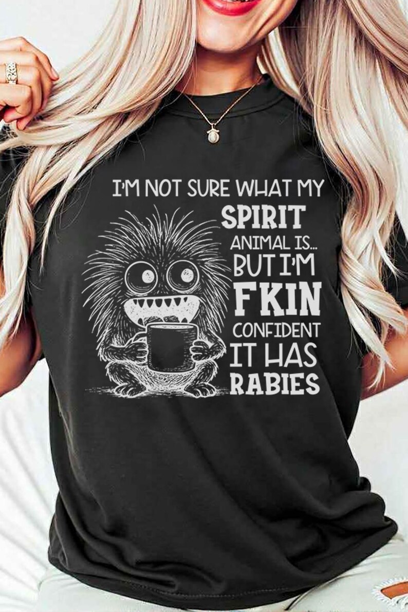 Sarcastic Humor T-shirt: Rabies Spirit Animal Tee - Etsy