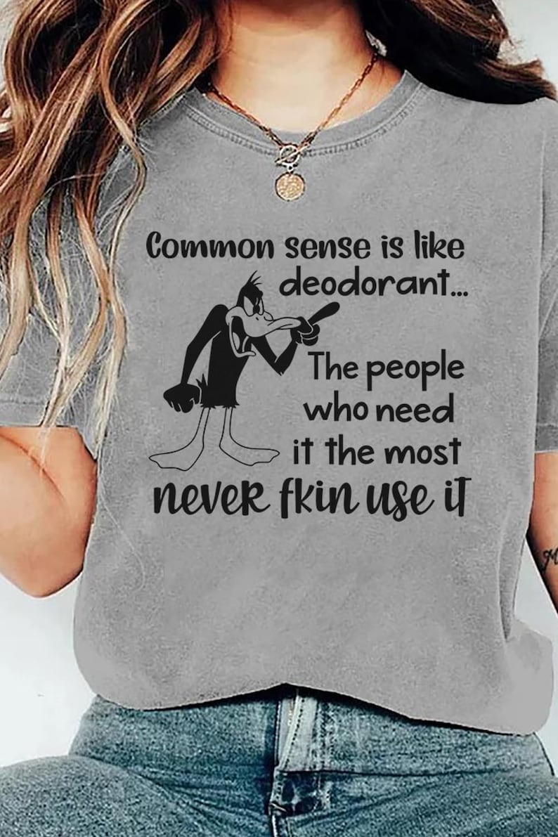 Funny Sarcastic T-shirt: Common Sense Deodorant Tee - Etsy
