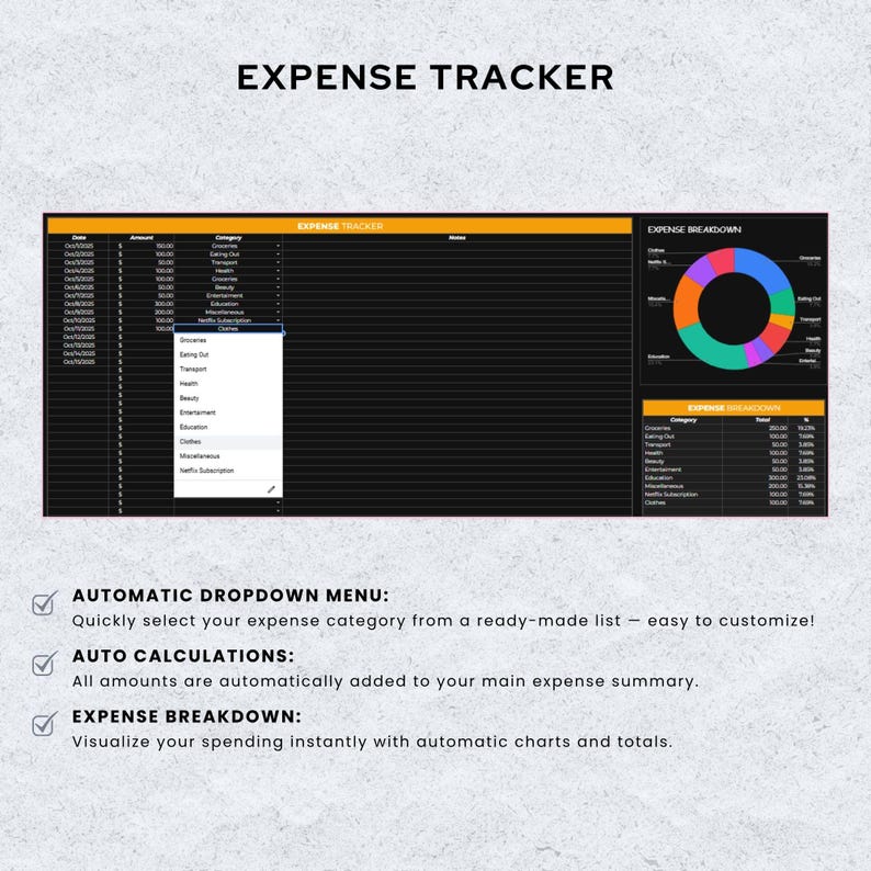 Budget Planner Excel Google Sheets Budget Monthly Spreadsheet Weekly ...