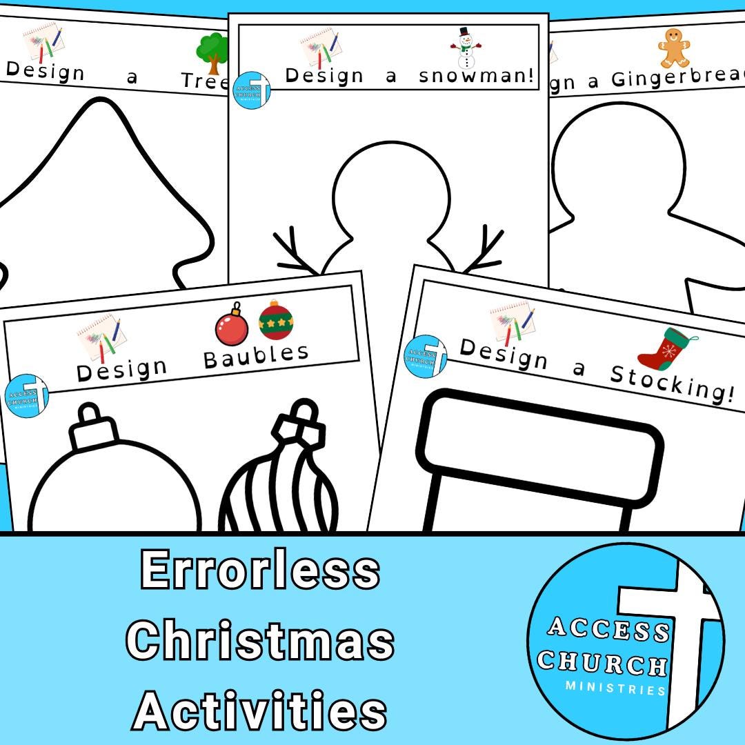 Errorless Christmas Activity - Etsy
